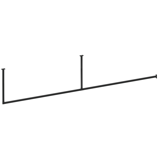 Hanger Bar AC-903 H600 W2901 (Wall + Ceiling Mount) | Products | Interior Hardware | KAWAJUN ...