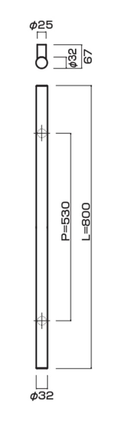 800mm Door Pull Handle | Products | Interior Hardware | KAWAJUN Hong ...