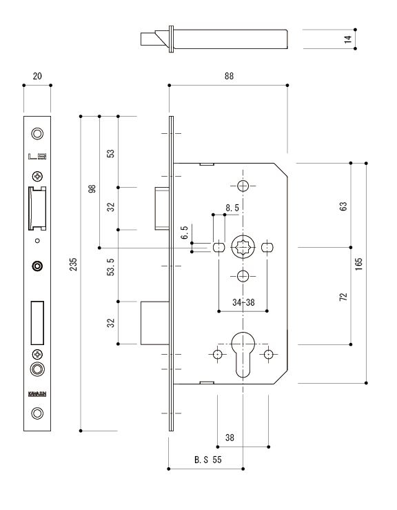 LS Case Lock | Products | Interior Hardware | KAWAJUN Hong Kong Limited
