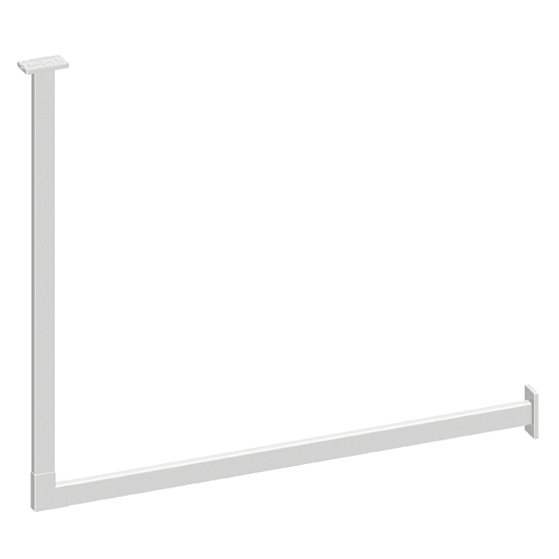 Hanger Bar AC-902 H600 W751 (Wall + Ceiling Mount) | Products | Interior Hardware | KAWAJUN Hong ...